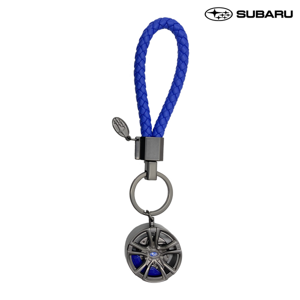 Subaru Rim Keychain with Braided Rope - store-sg.subaru.asia