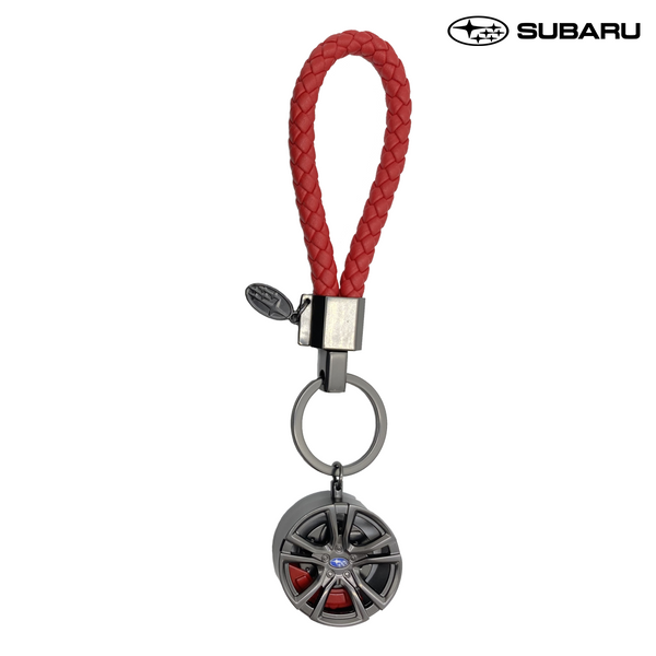Subaru Rim Keychain with Braided Rope - store-sg.subaru.asia